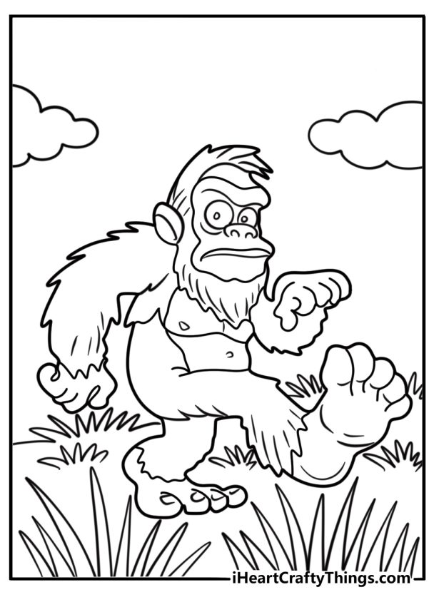 25 Free Bigfoot And Yeti Coloring Pages For Kids