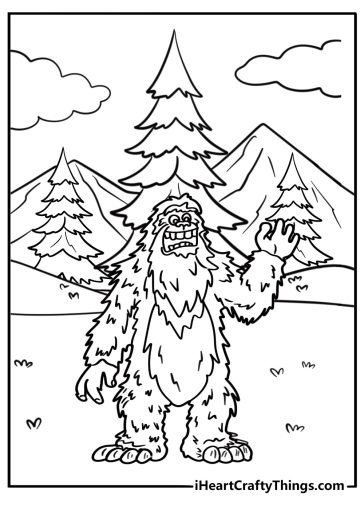 25 Free Bigfoot And Yeti Coloring Pages For Kids