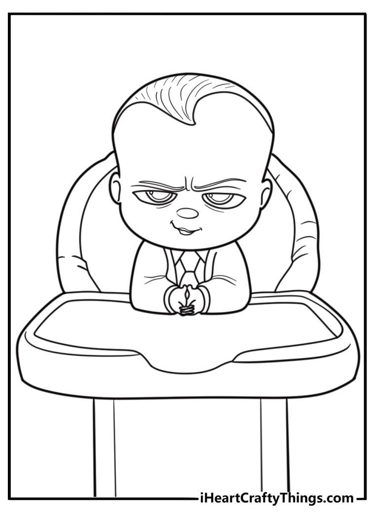 25 Free Boss Baby Coloring Pages For Kids