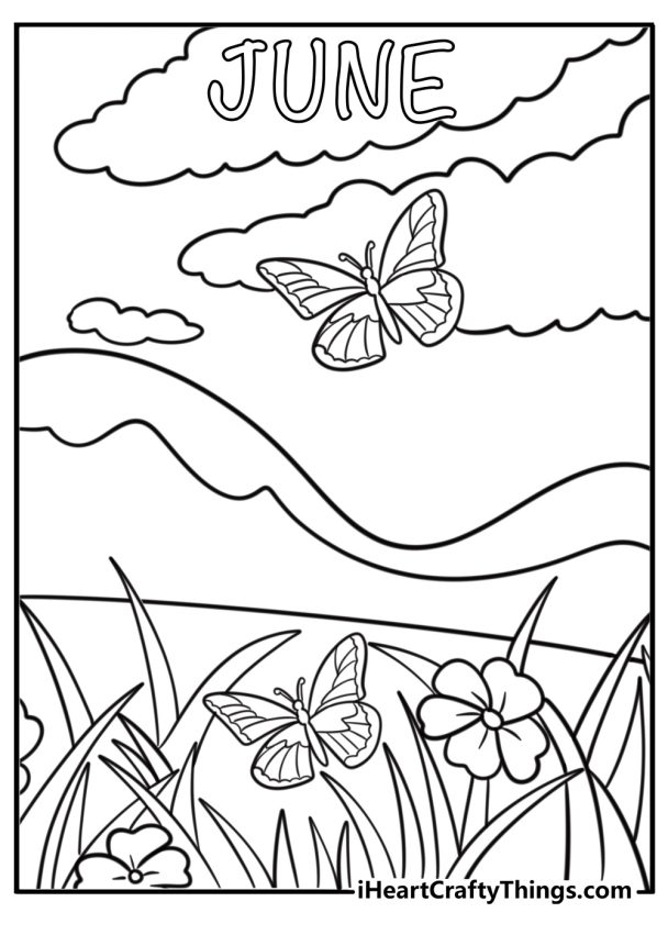 June Coloring Pages: 15 Free Printables For Kids