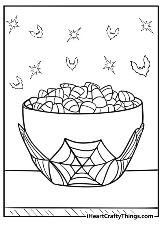 15 Free Candy Corn Coloring Pages For Kids