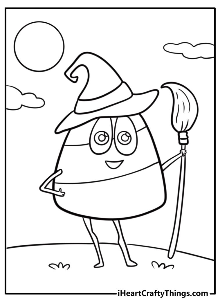 15 Free Candy Corn Coloring Pages For Kids
