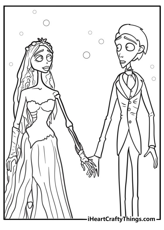 25 Free Corpse Bride Coloring Pages For Kids