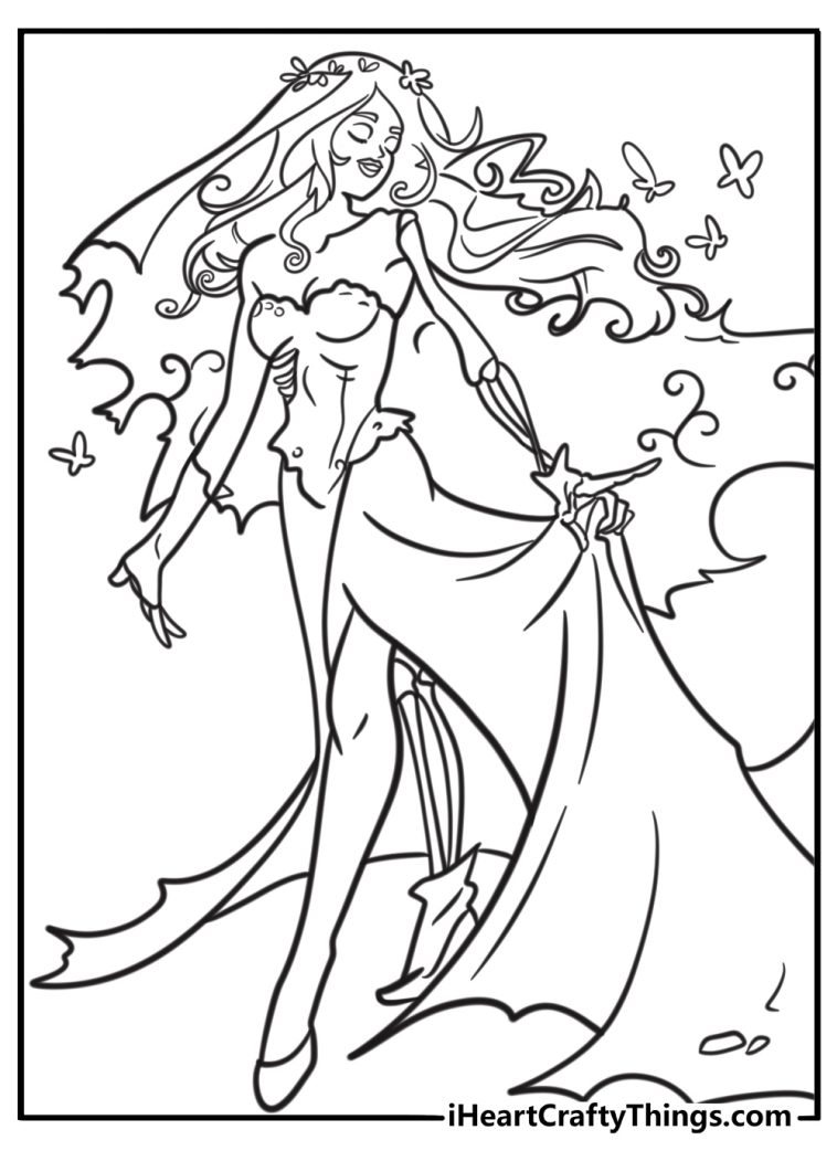 25 Free Corpse Bride Coloring Pages For Kids