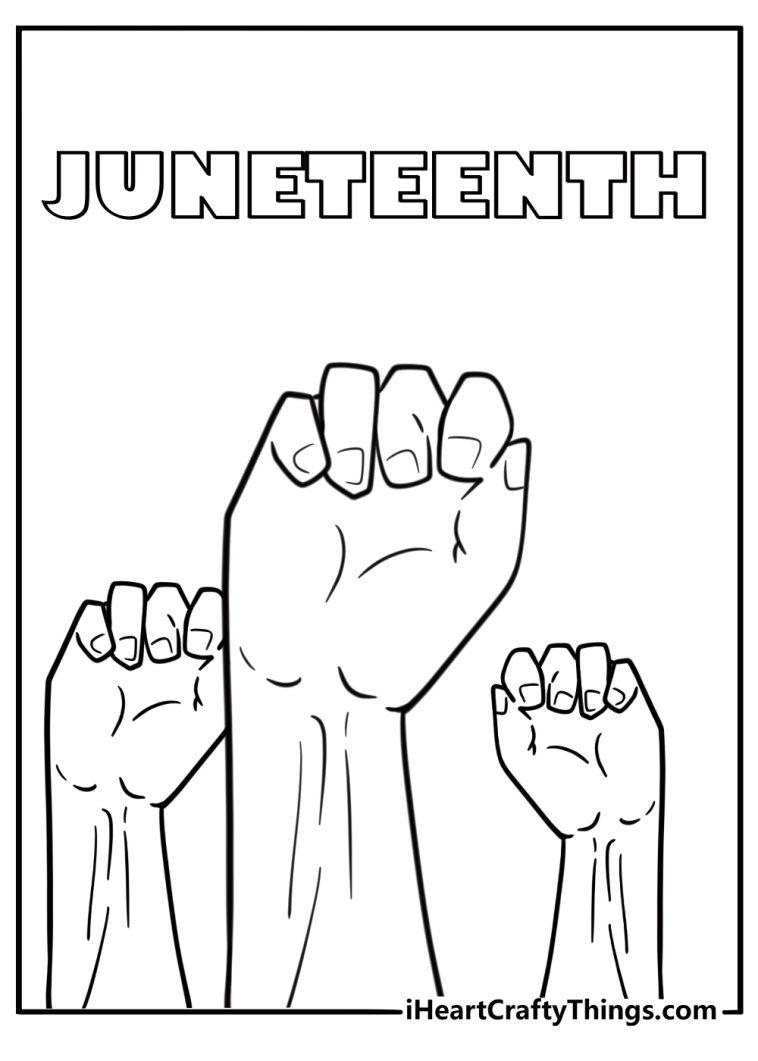 Juneteenth Coloring Pages: 25 Free Printable PDF Sheets - I Heart ...