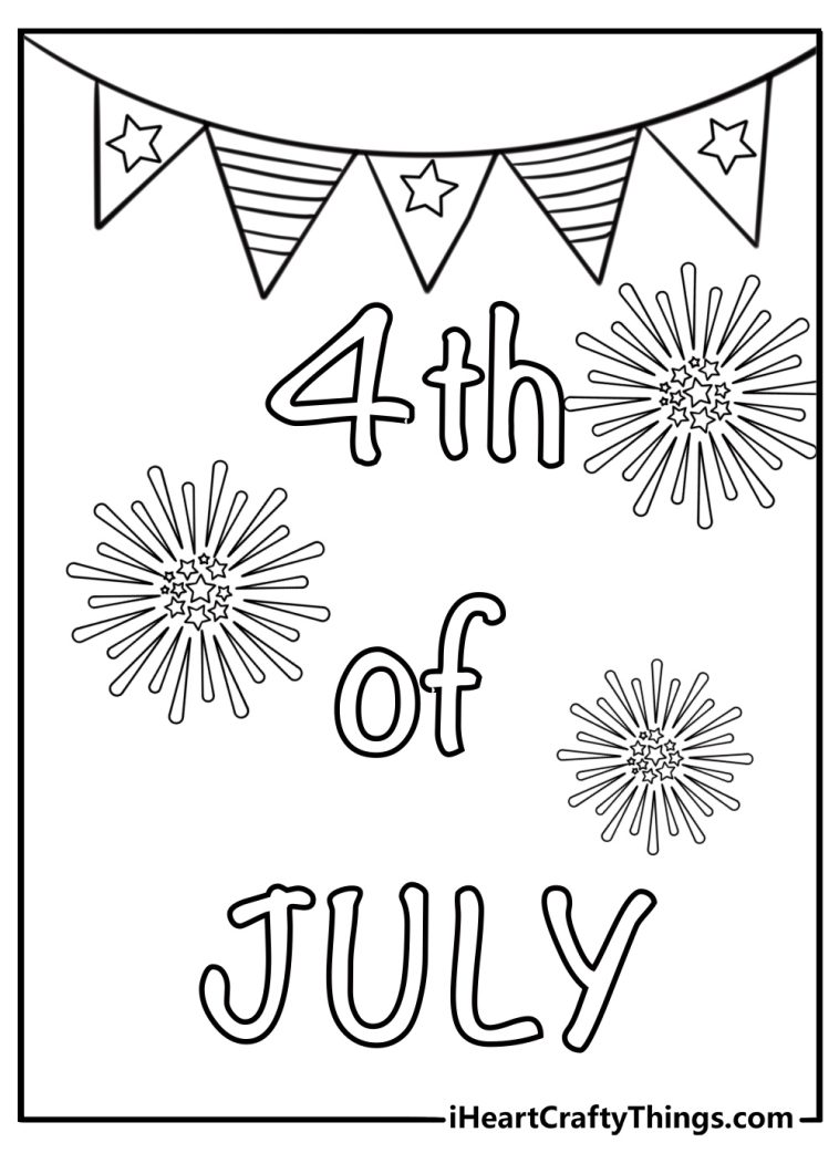 July Coloring Pages: 17 Free Printable PDFs For Kids