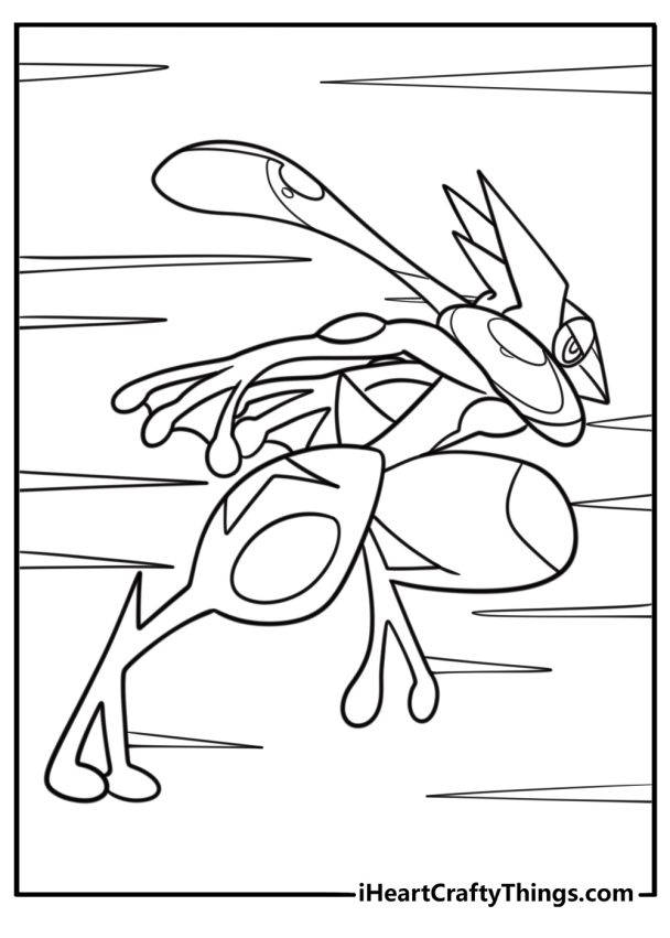 25 Free Greninja Coloring Pages For Kids