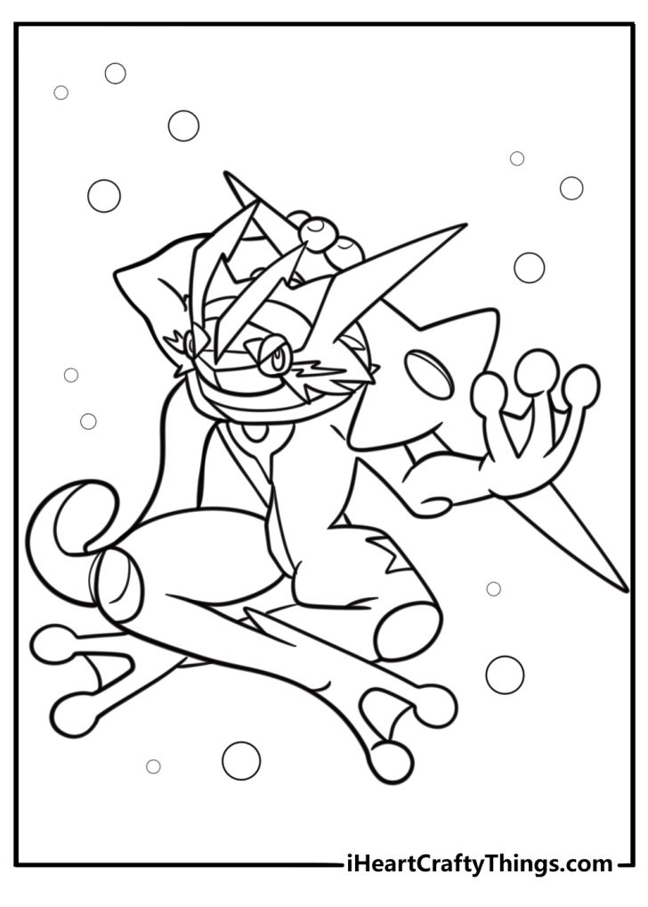 25 Free Greninja Coloring Pages For Kids