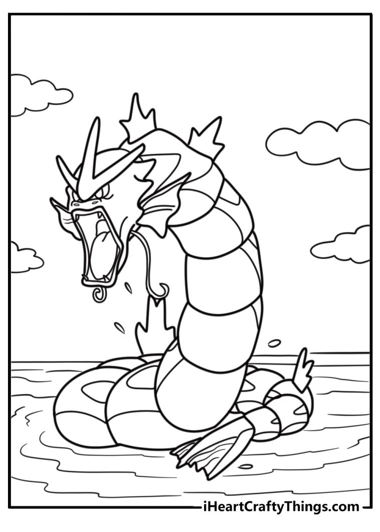 25 Free Gyarados Coloring Pages For Kids