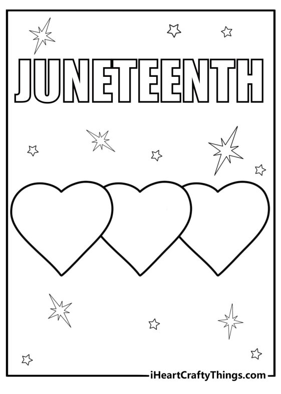 Juneteenth Coloring Pages: 25 Free Printable PDF Sheets - I Heart ...