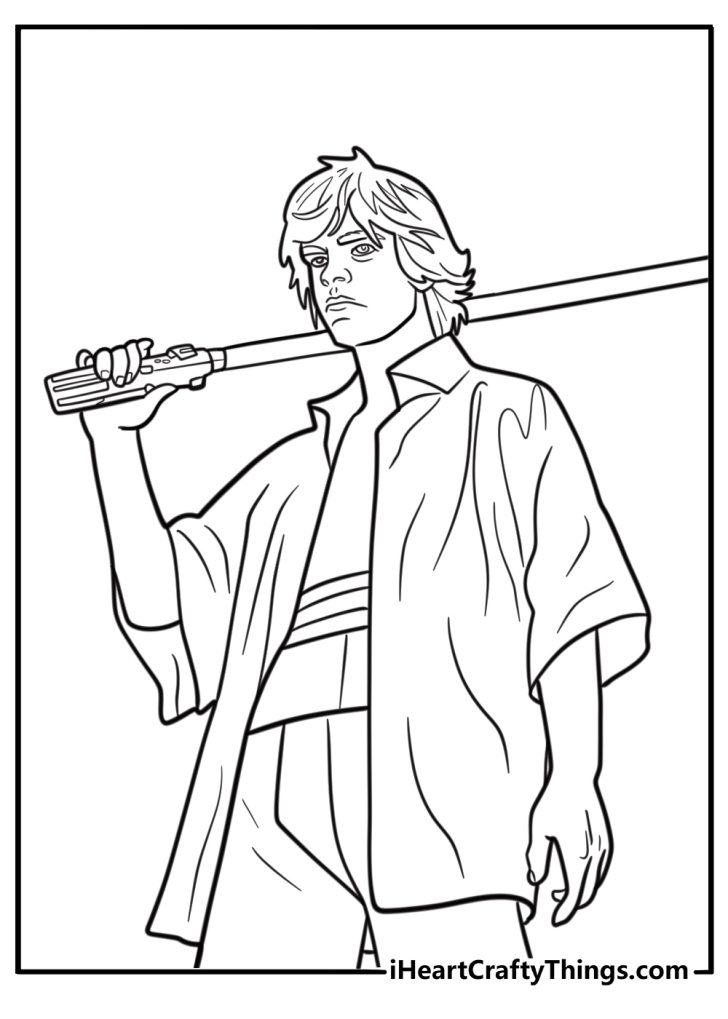 25 Free Luke Skywalker Coloring Pages For Kids