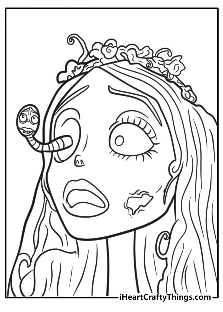 25 Free Corpse Bride Coloring Pages For Kids