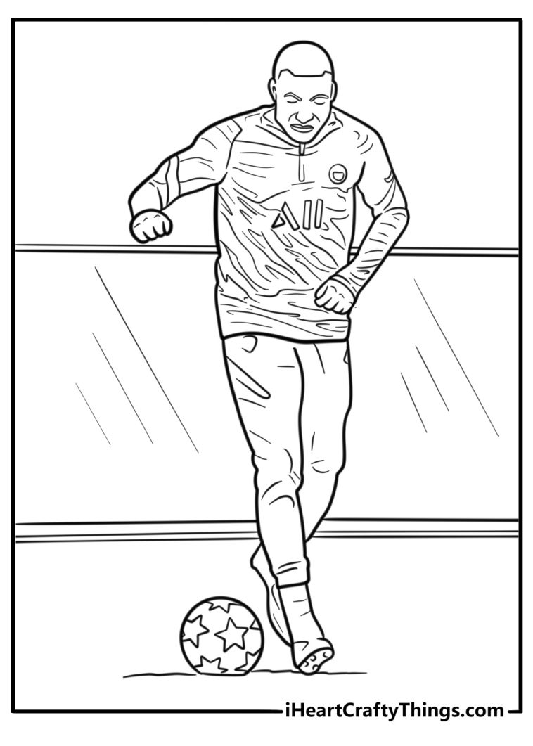 25 Free Kylian Mbappe Coloring Pages For Kids