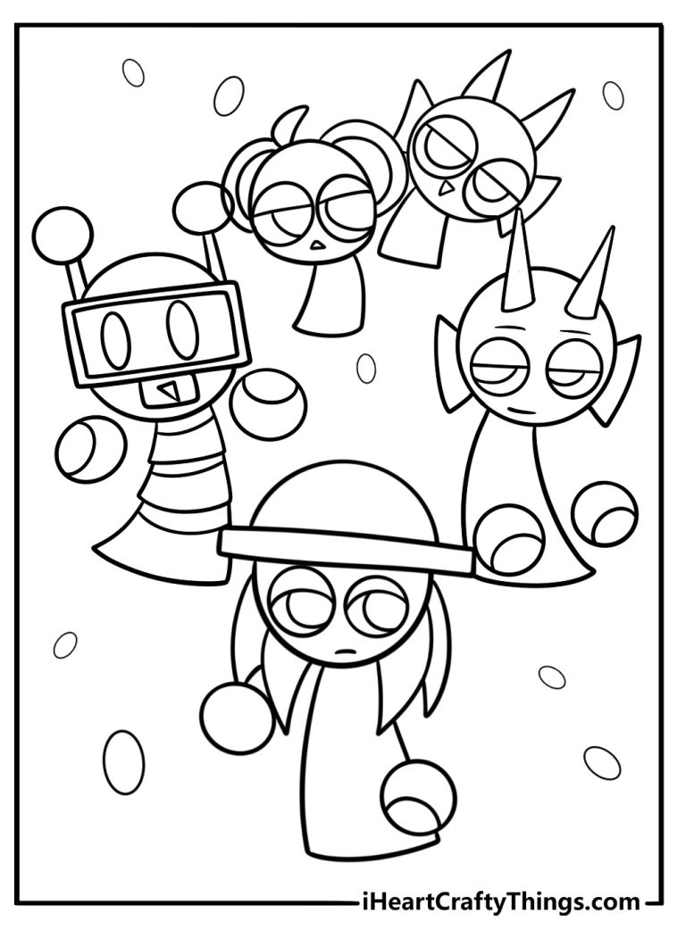 20 Free Sprunki Coloring Pages For Kids