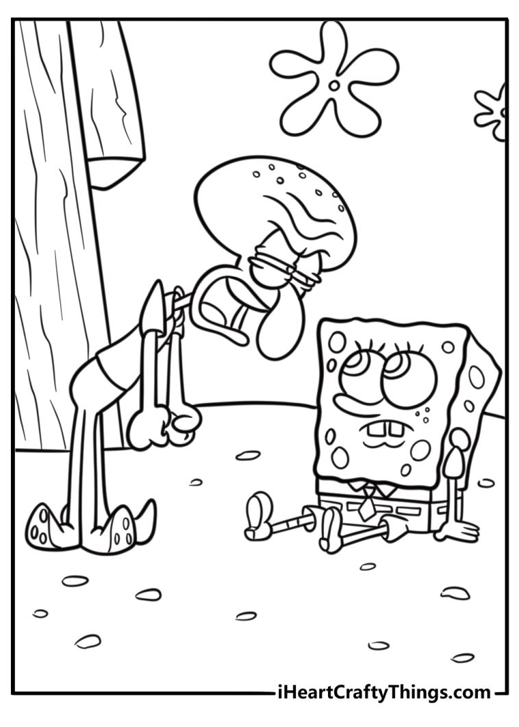 25 Free Squidward Coloring Pages For Kids
