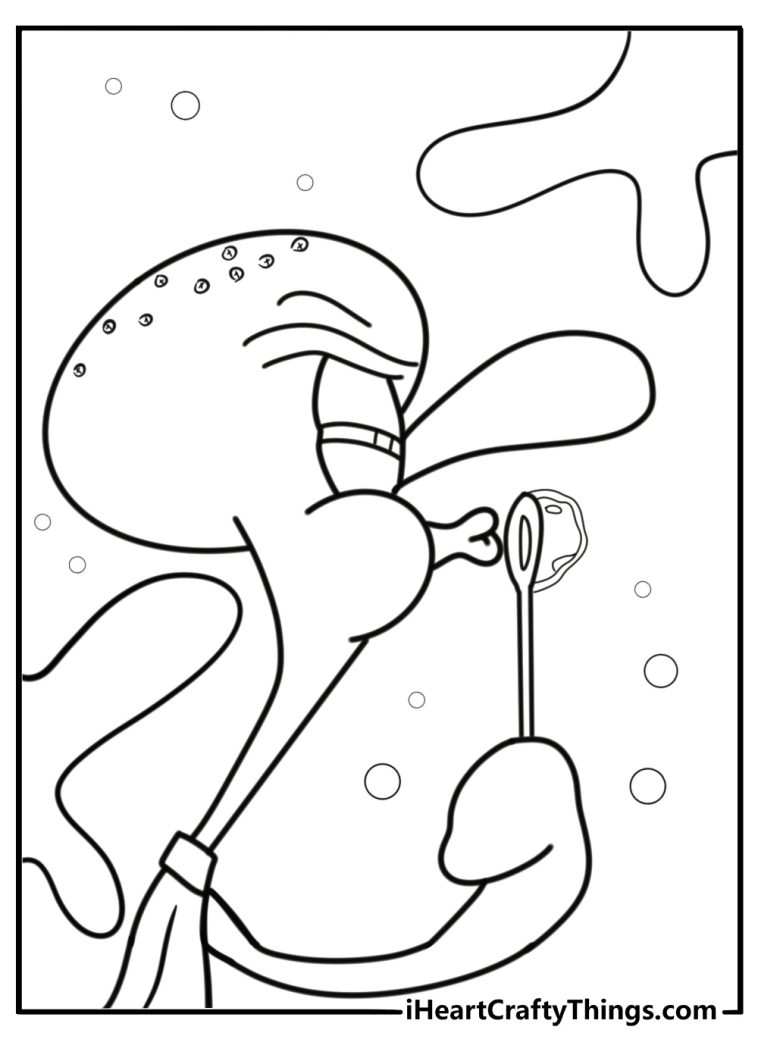 25 Free Squidward Coloring Pages For Kids