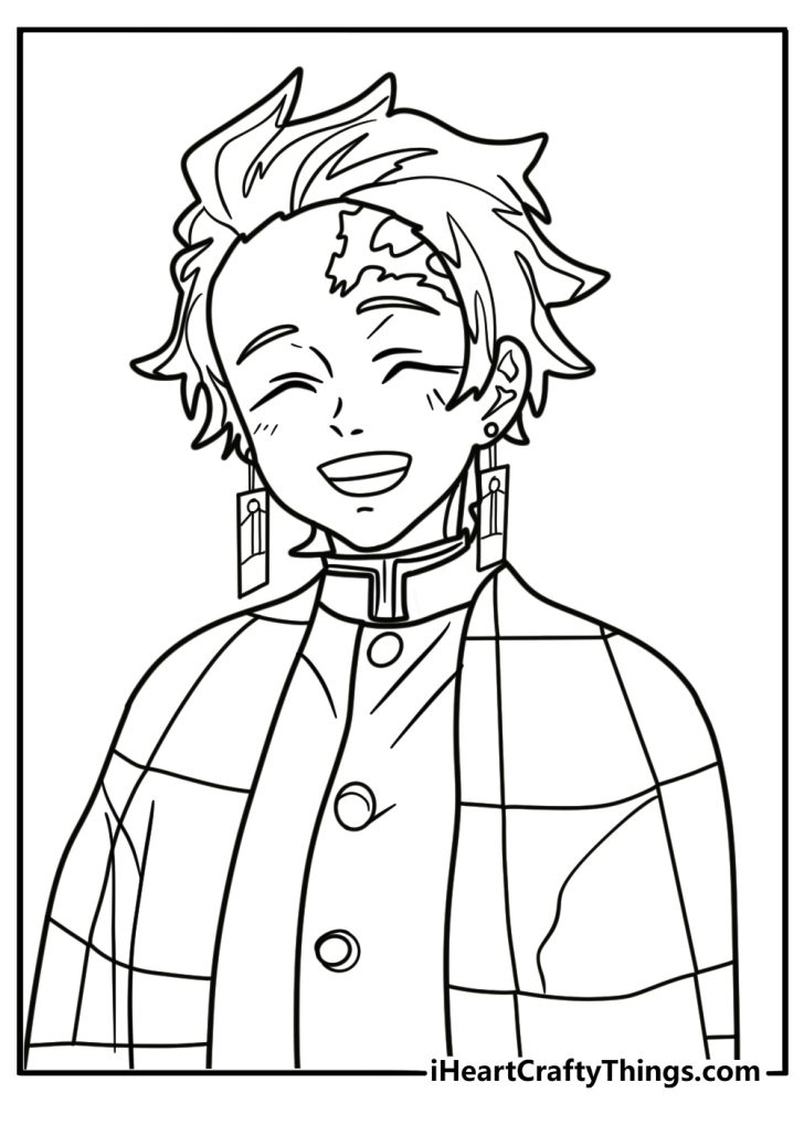 25 Free Tanjiro Coloring Pages For Kids