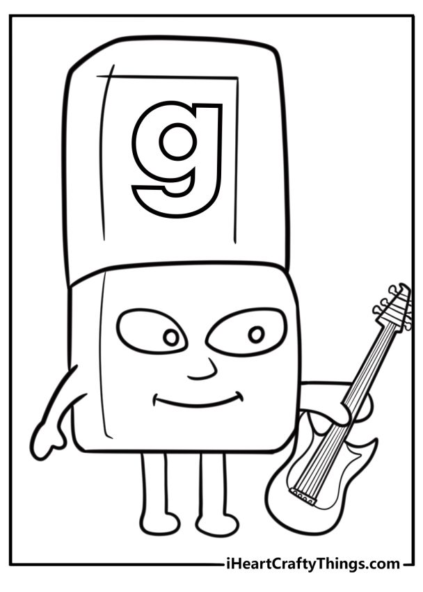 25 Free Alphablocks Coloring Pages For Kids