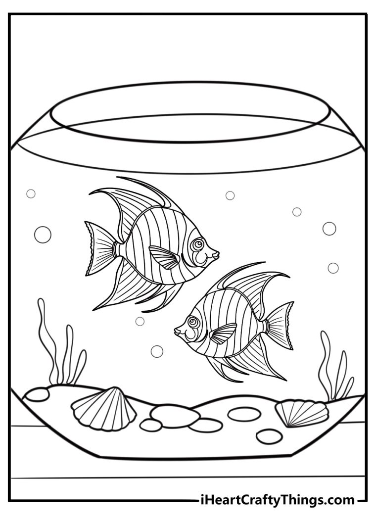 20 Free Angelfish Coloring Pages For Kids