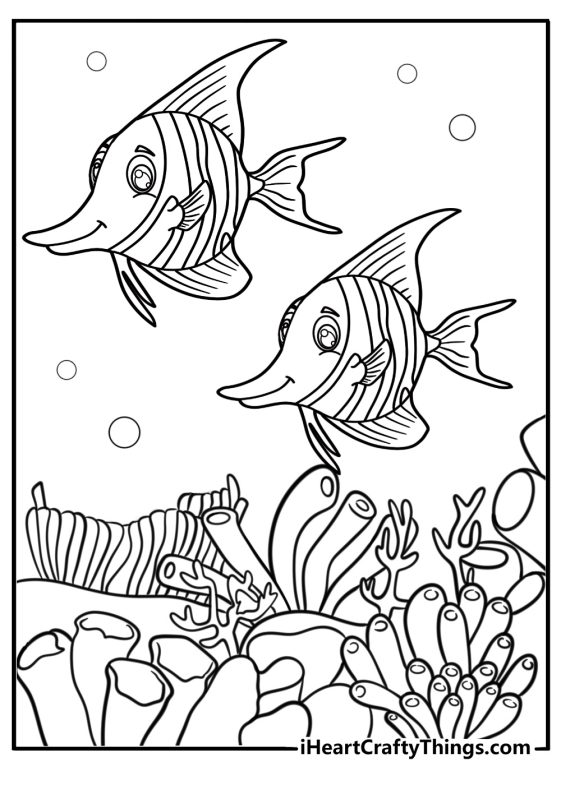 20 Free Angelfish Coloring Pages For Kids