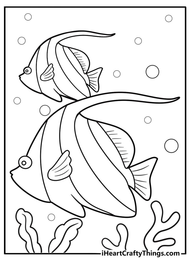 20 Free Angelfish Coloring Pages For Kids