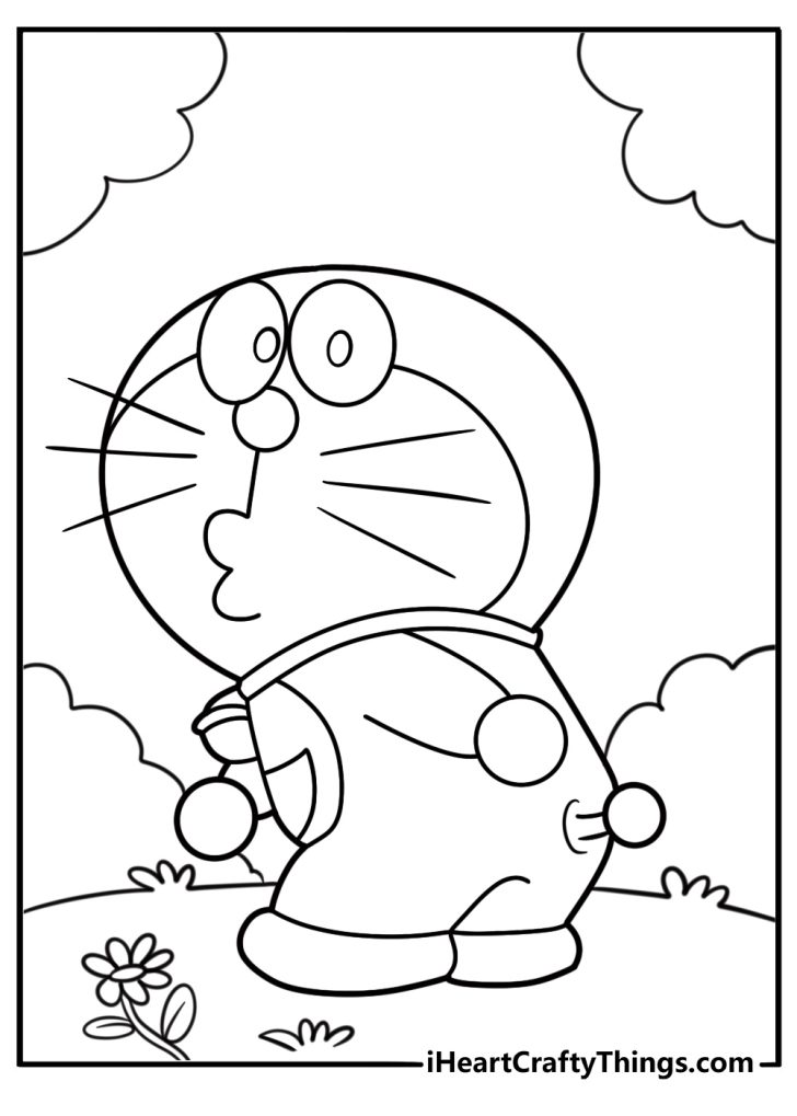 25 Free Doraemon Coloring Pages For Kids