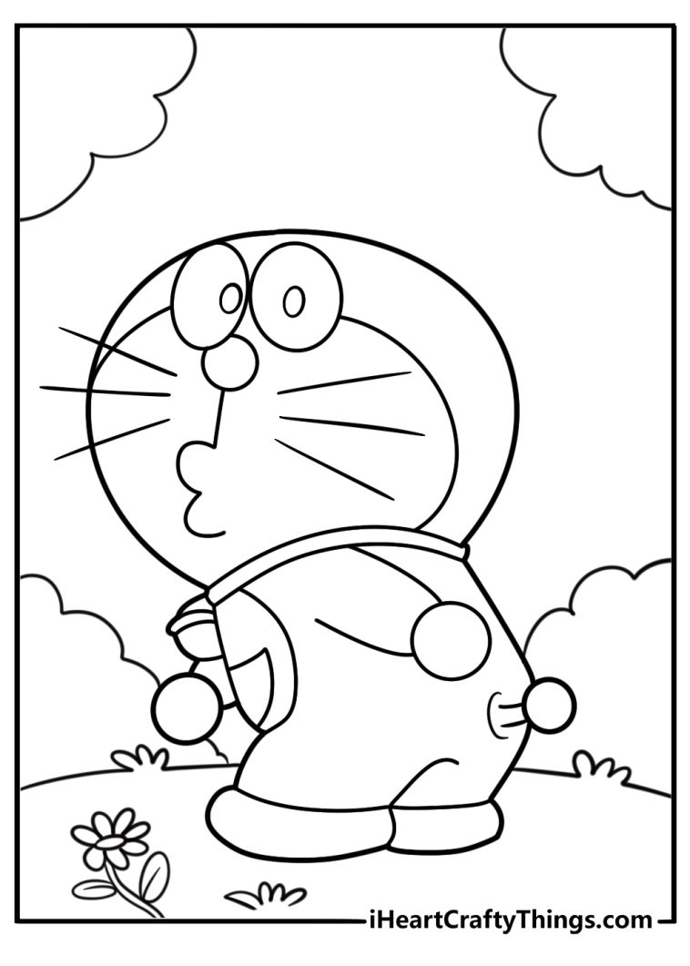 25 Free Doraemon Coloring Pages For Kids