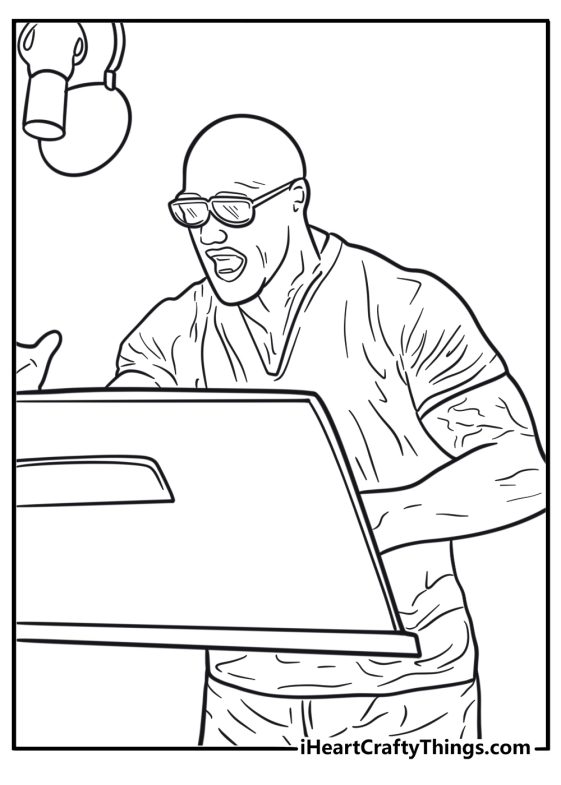 25 Free The Rock Coloring Pages For Kids