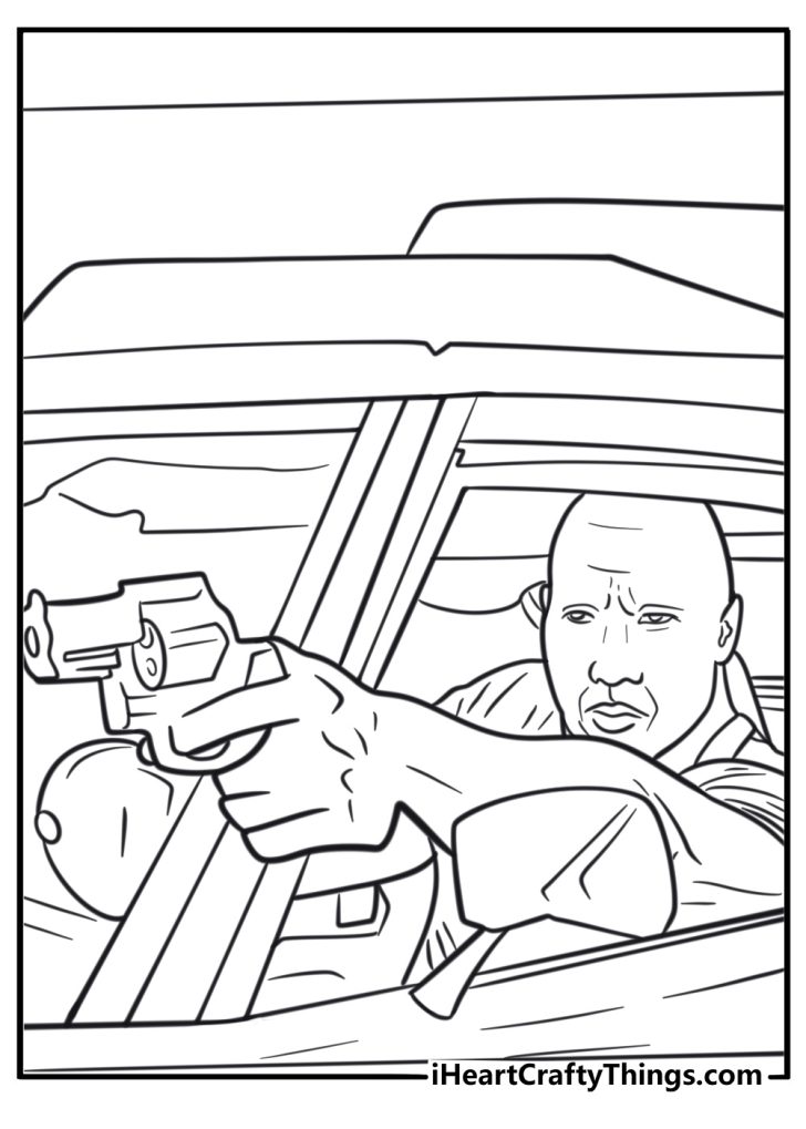 25 Free The Rock Coloring Pages For Kids