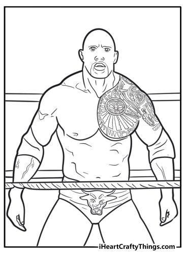 25 Free The Rock Coloring Pages For Kids