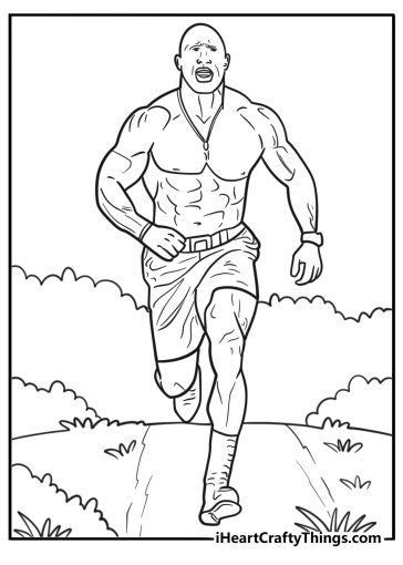 25 Free The Rock Coloring Pages For Kids