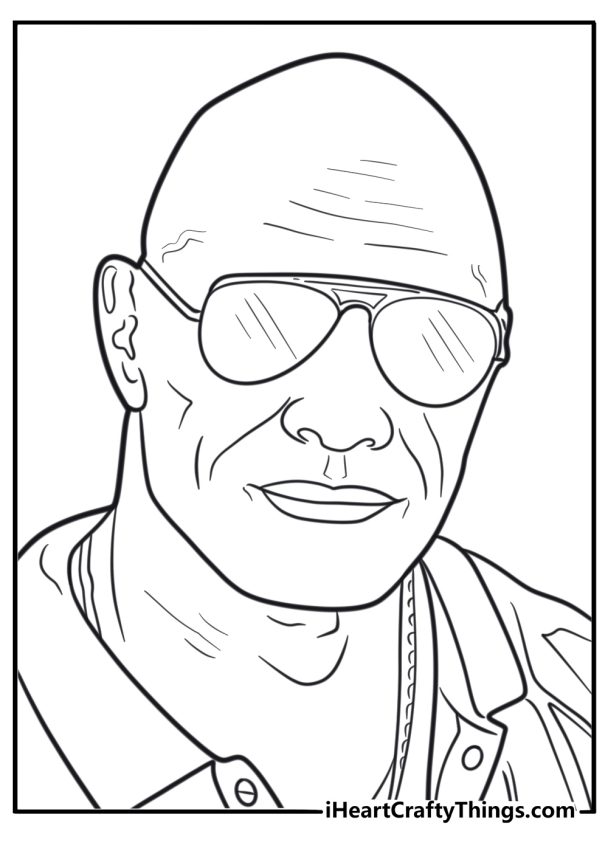 25 Free The Rock Coloring Pages For Kids
