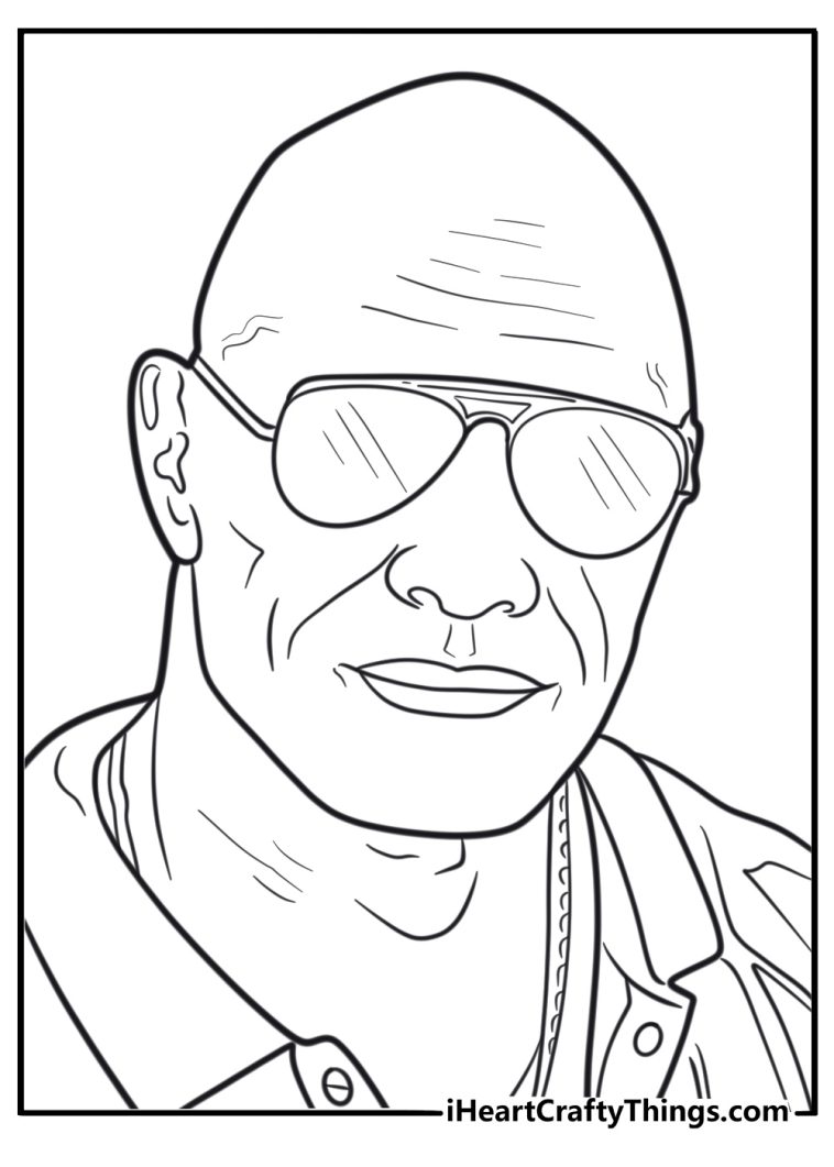25 Free The Rock Coloring Pages For Kids
