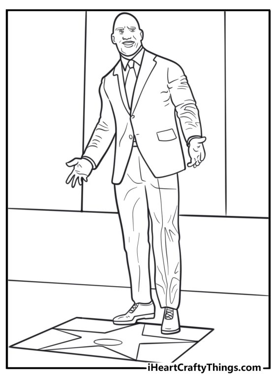 25 Free The Rock Coloring Pages For Kids