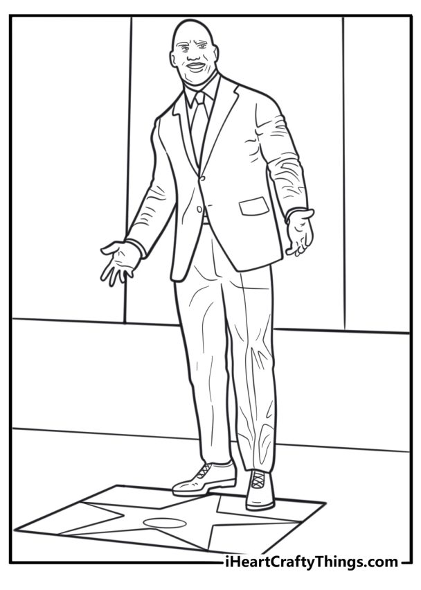 25 Free The Rock Coloring Pages For Kids