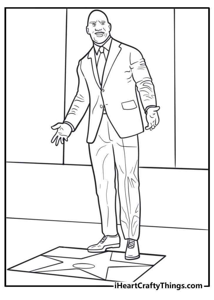 25 Free The Rock Coloring Pages For Kids
