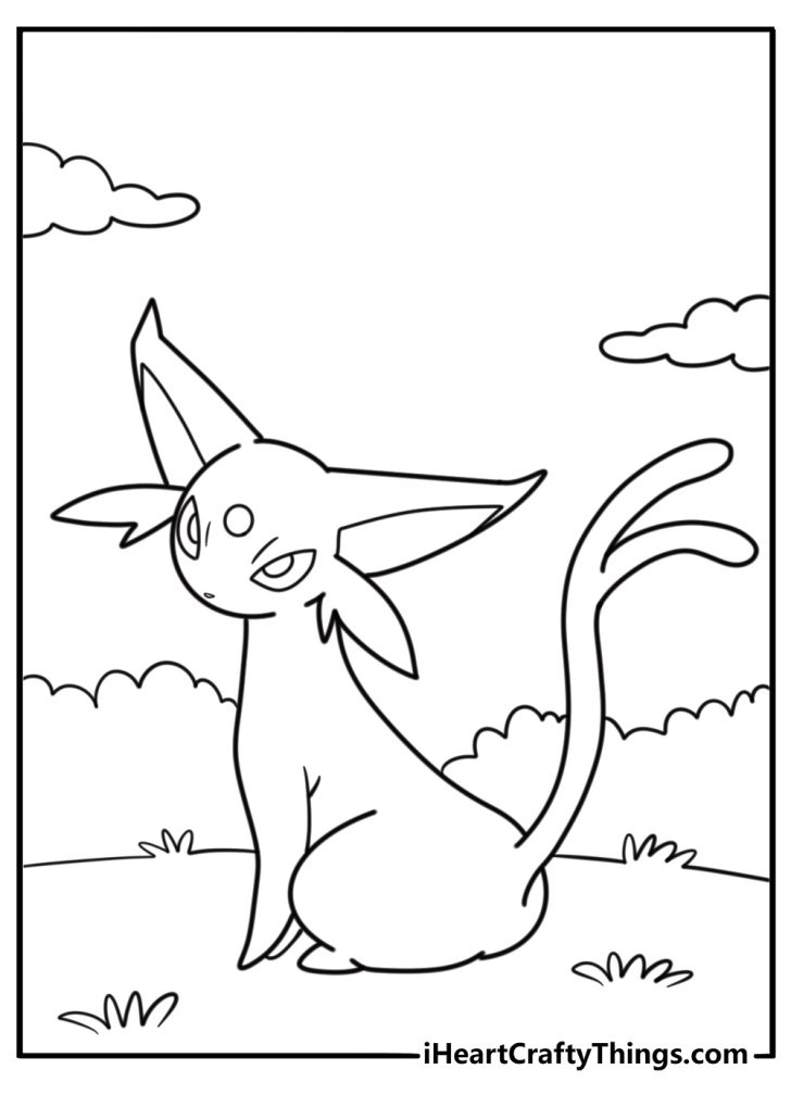25 Free Espeon Coloring Pages For Kids