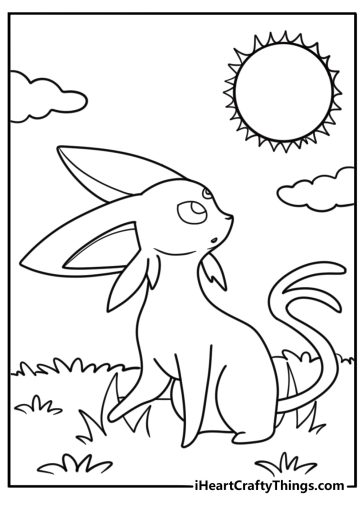 25 Free Espeon Coloring Pages For Kids