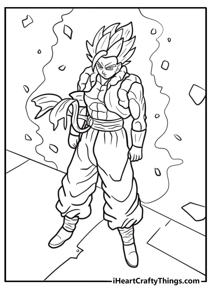 25 Free Gogeta Coloring Pages For Kids