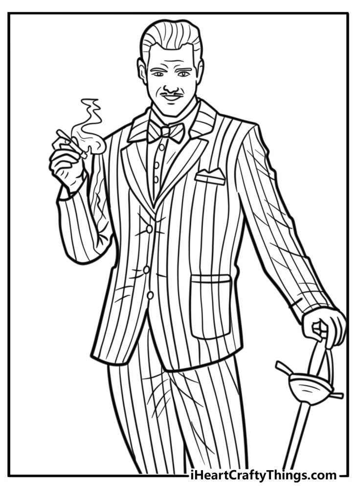 25 Free Addams Family Coloring Pages For Kids