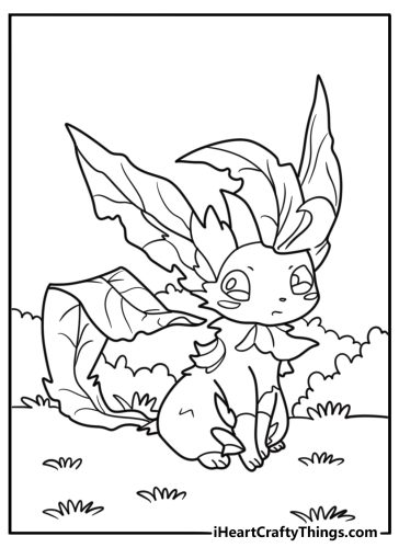 25 Free Leafeon Coloring Pages For Kids