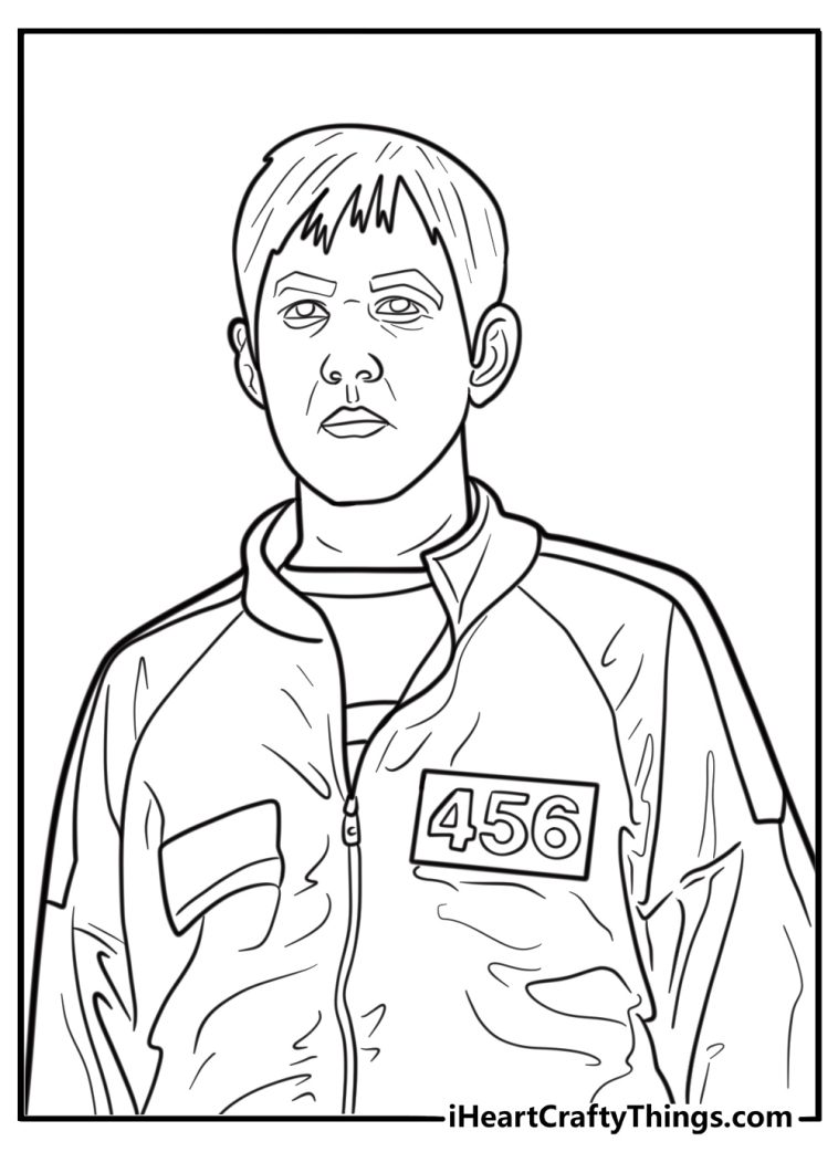 25 Free Squid Game Coloring Pages For Kids