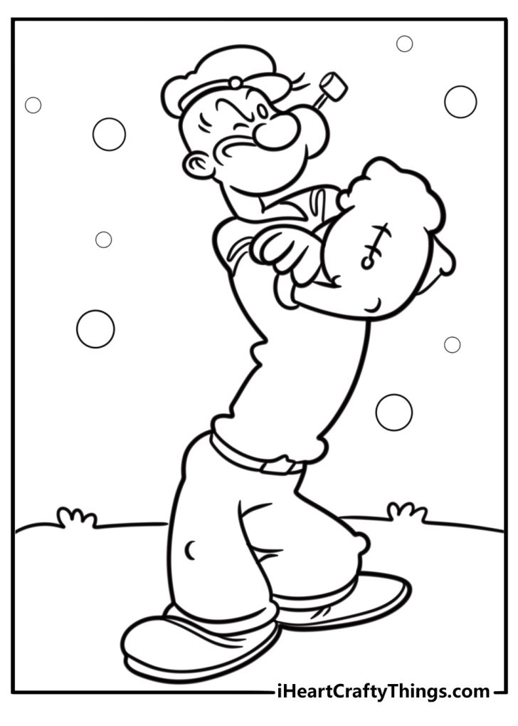 25 Free Popeye Coloring Pages For Kids