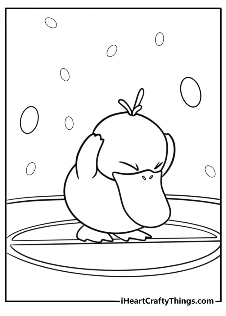 25 Free Psyduck Coloring Pages For Kids