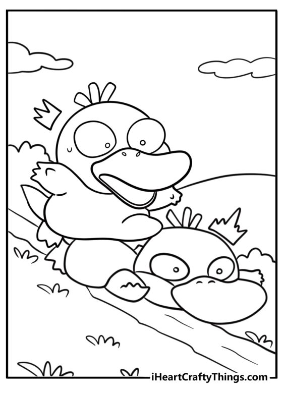 25 Free Psyduck Coloring Pages For Kids