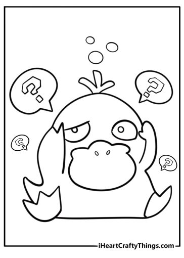 25 Free Psyduck Coloring Pages For Kids