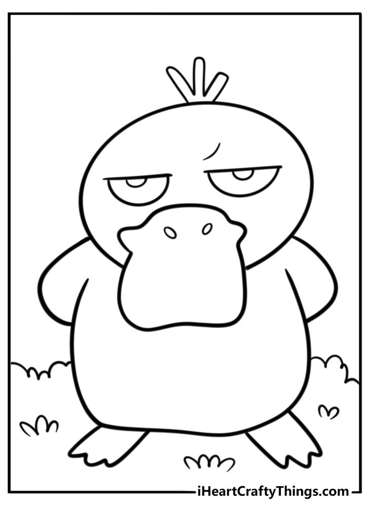25 Free Psyduck Coloring Pages For Kids