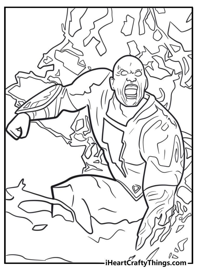 25 Free The Rock Coloring Pages For Kids