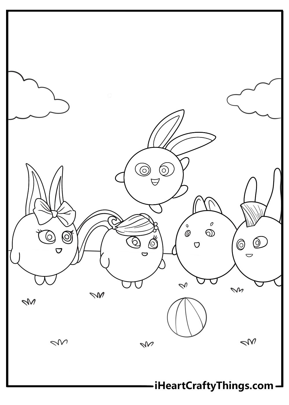 26 Sunny Bunnies Coloring Pages For Kids