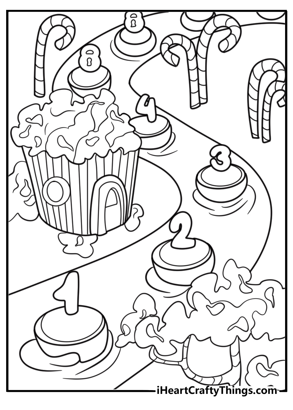 25 Free Candy Land Coloring Pages For Kids